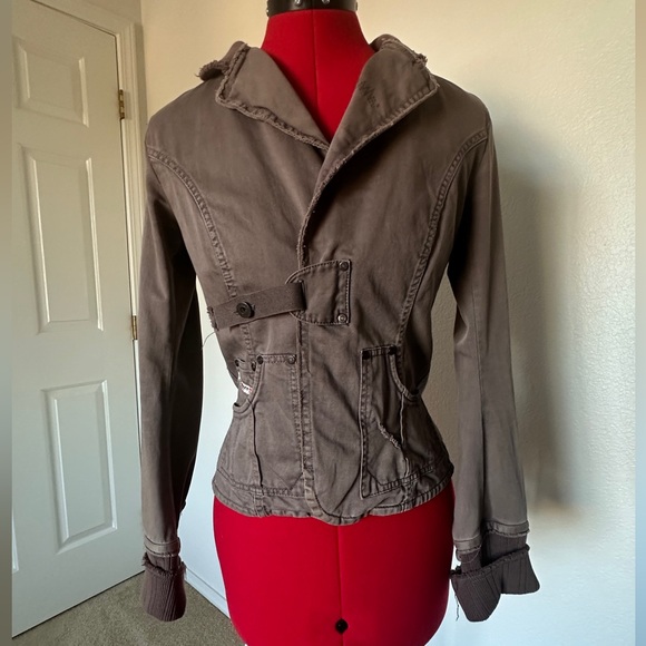 Diesel | Jackets & Coats | Diesel Womens Brown Utility Jacket | Poshmark